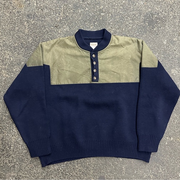 Filson | Sweaters | Filson Henley Guide Sweater Shooting Wool Warm ...